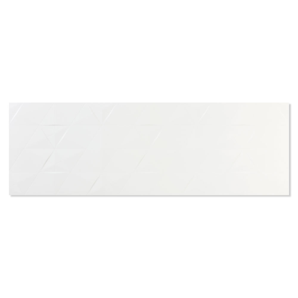 Vægflise Bianchi Øks Hvid Mat-Relief 33x100 cm | Hill Ceramic®