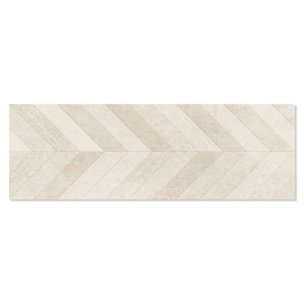 Vægflise Earthstone Beige Mix Relief 30x90 cm | Hill Ceramic®