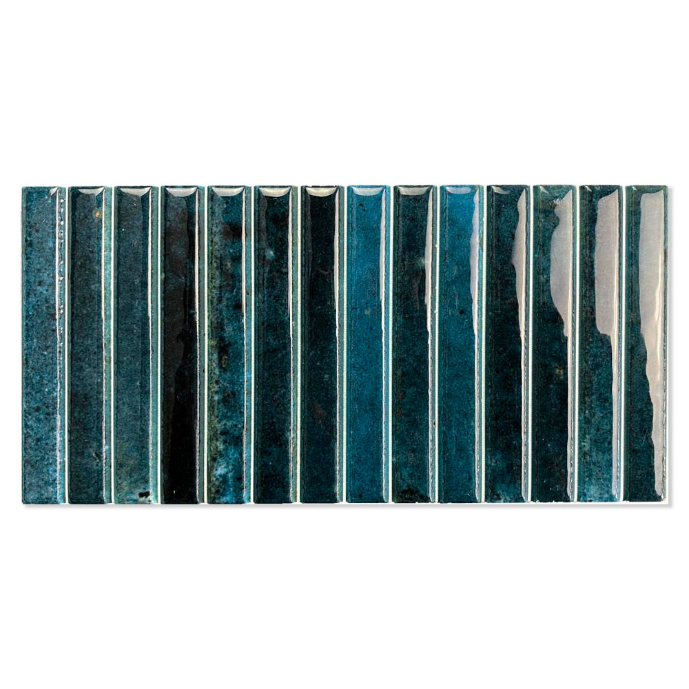 Dune Vægflise Kit-Kat Ocean Blank 11.5x23 cm | Hill Ceramic®