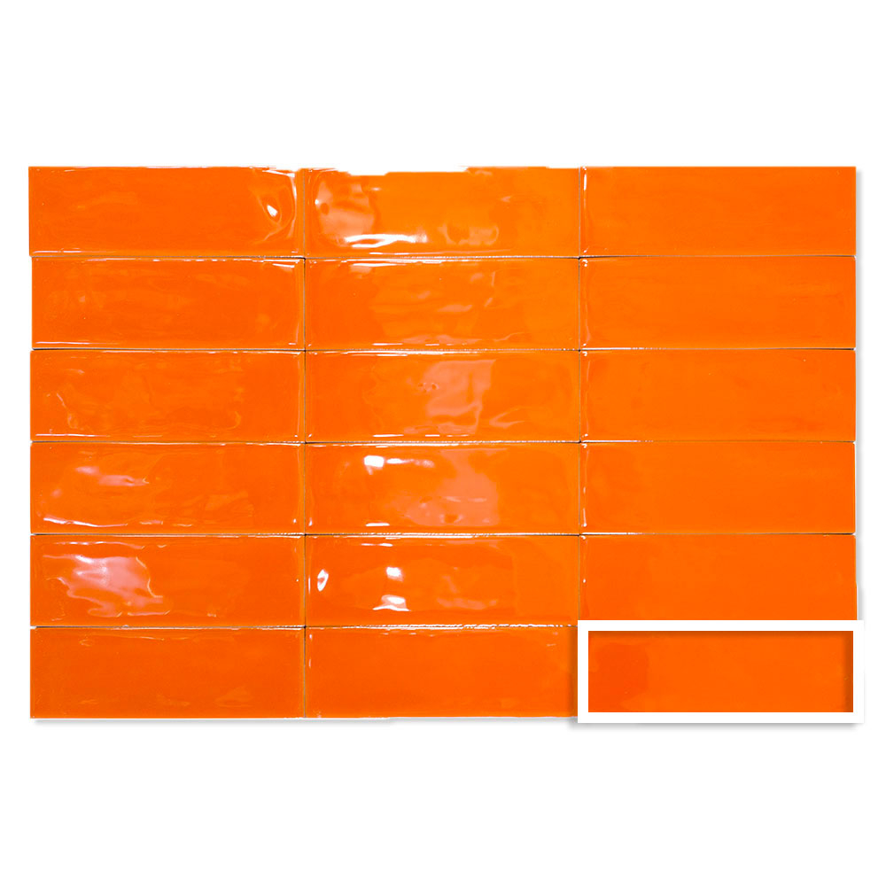 Klinker Foxy Orange Blank 5x15 cm | Hill Ceramic®