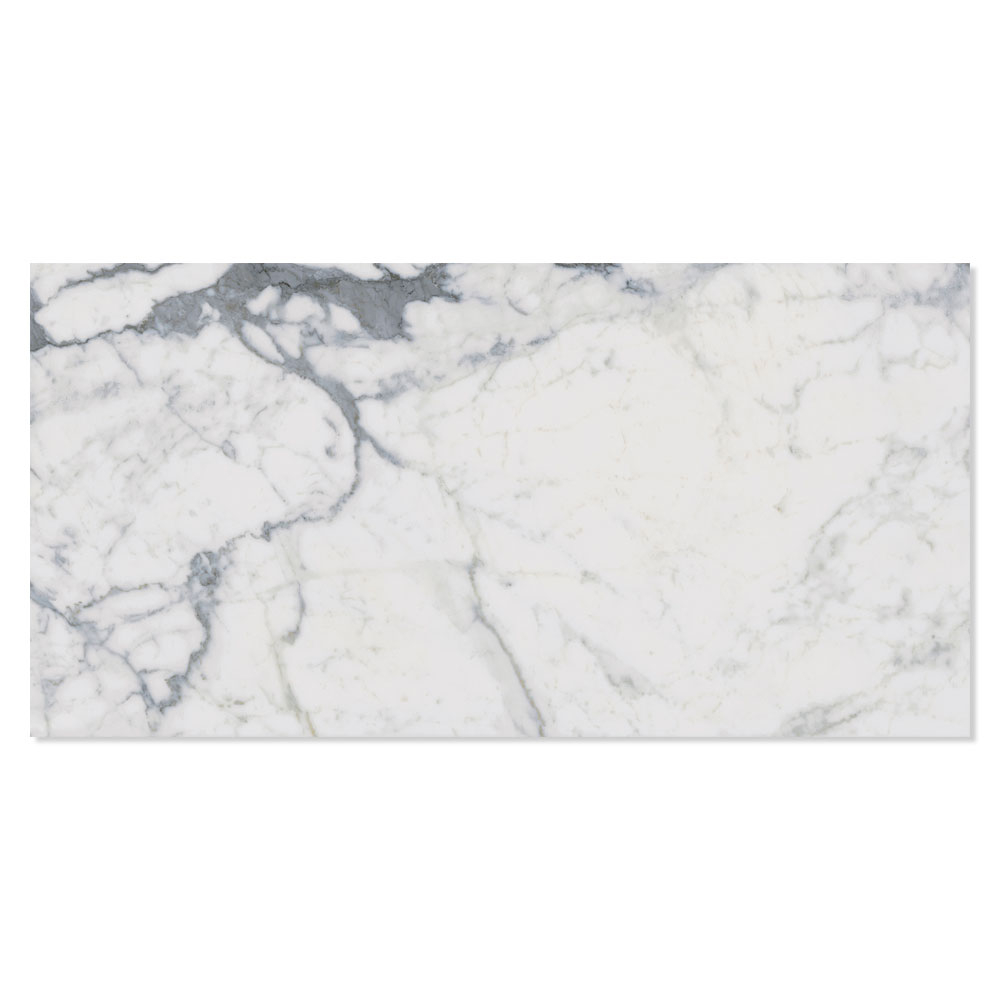 Marmor Klinker Paradigm Hvid Poleret 60x120 cm | Hill Ceramic®