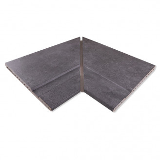 Overløb Poolkant Hjørne Klinker Urban Mørkegrå Mat 33x44 cm (2 st)