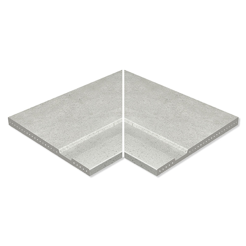 Overløb Poolkant Hjørne Klinker Urban Grå Mat 33x44 cm (2 st)