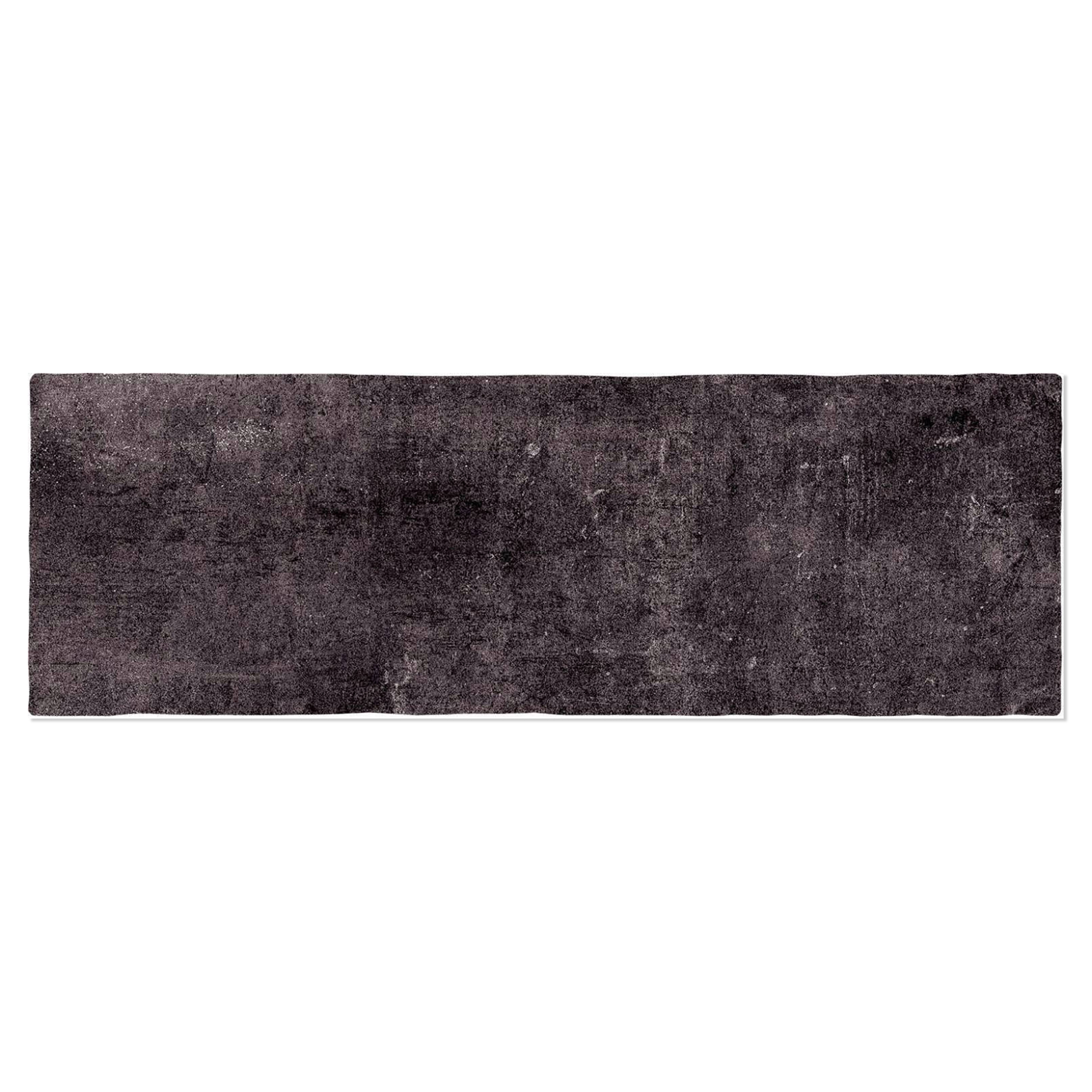 Vægflise Morisa Sort Blank 8x23 cm | Hill Ceramic®