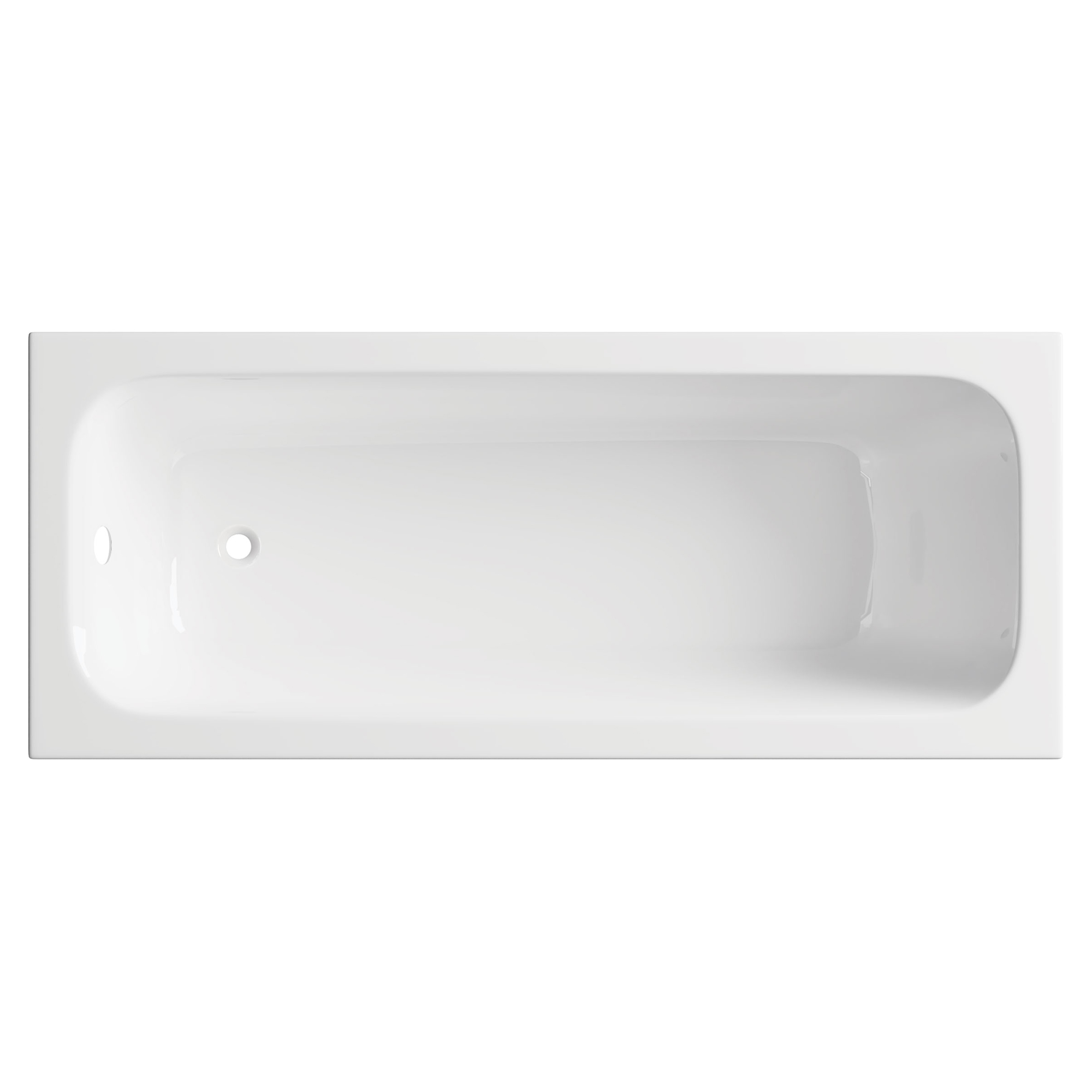 Badekar Prizma Hvid Blank 160 cm (Uden Panel & Afløb) | Hill Ceramic®