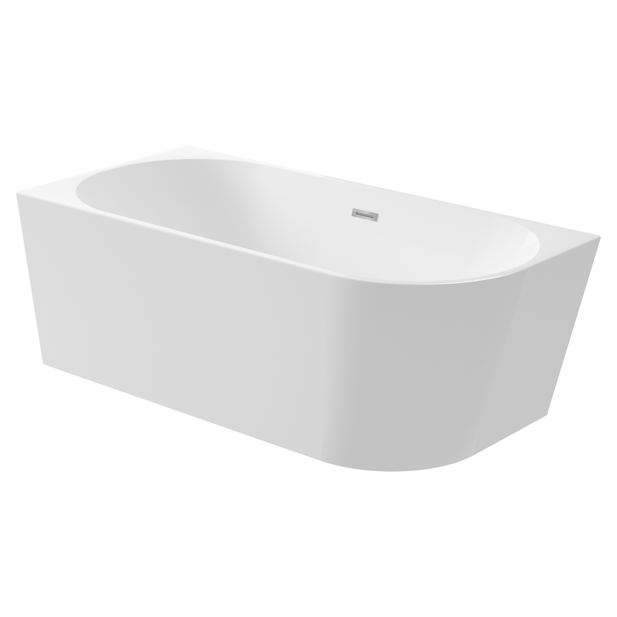 Badekar Silia Hvid Blank 160 cm Venstre | Hill Ceramic®