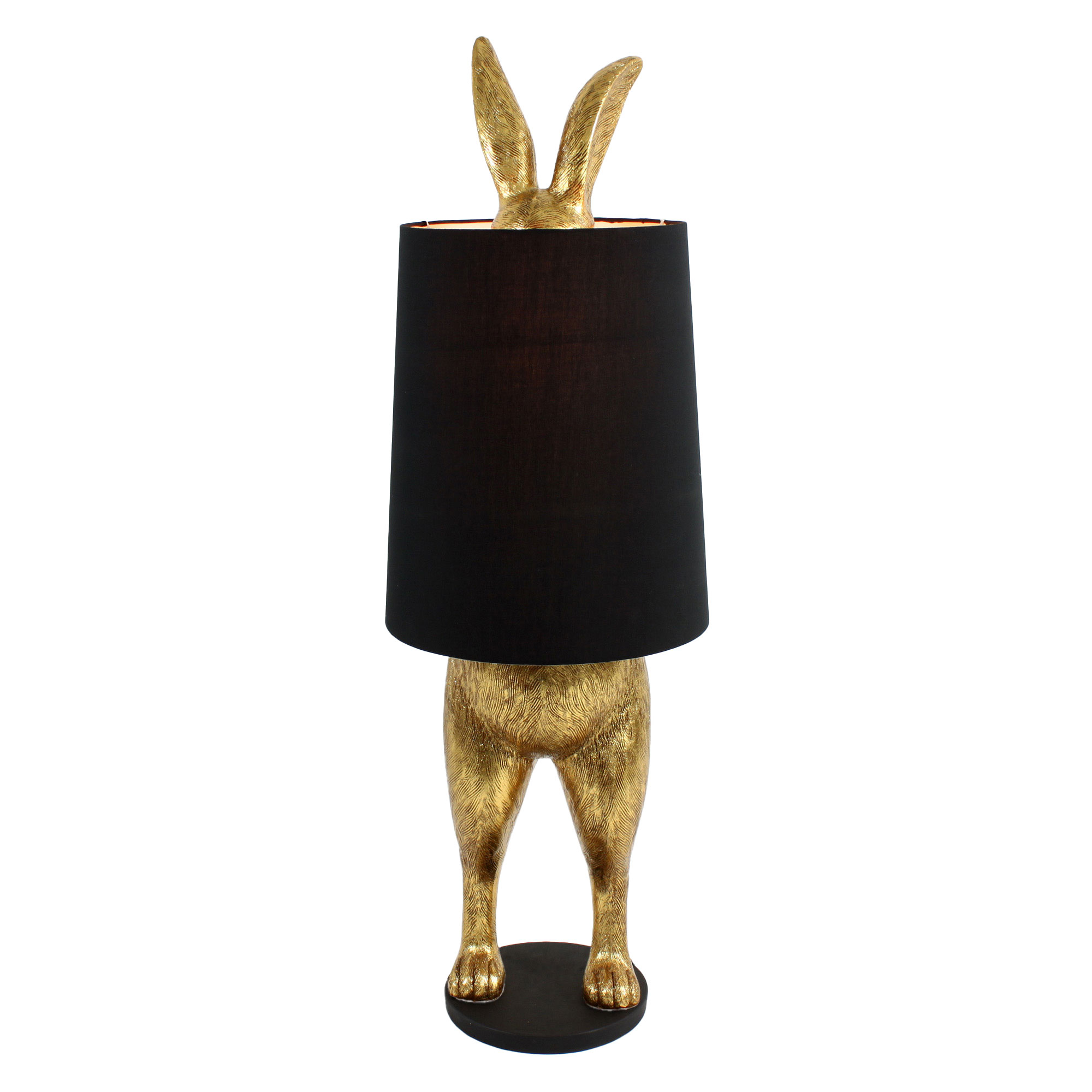 Werner Voss Gulvlampe Hiding Rabbit® Guld, Sort Blank | Hill Ceramic®