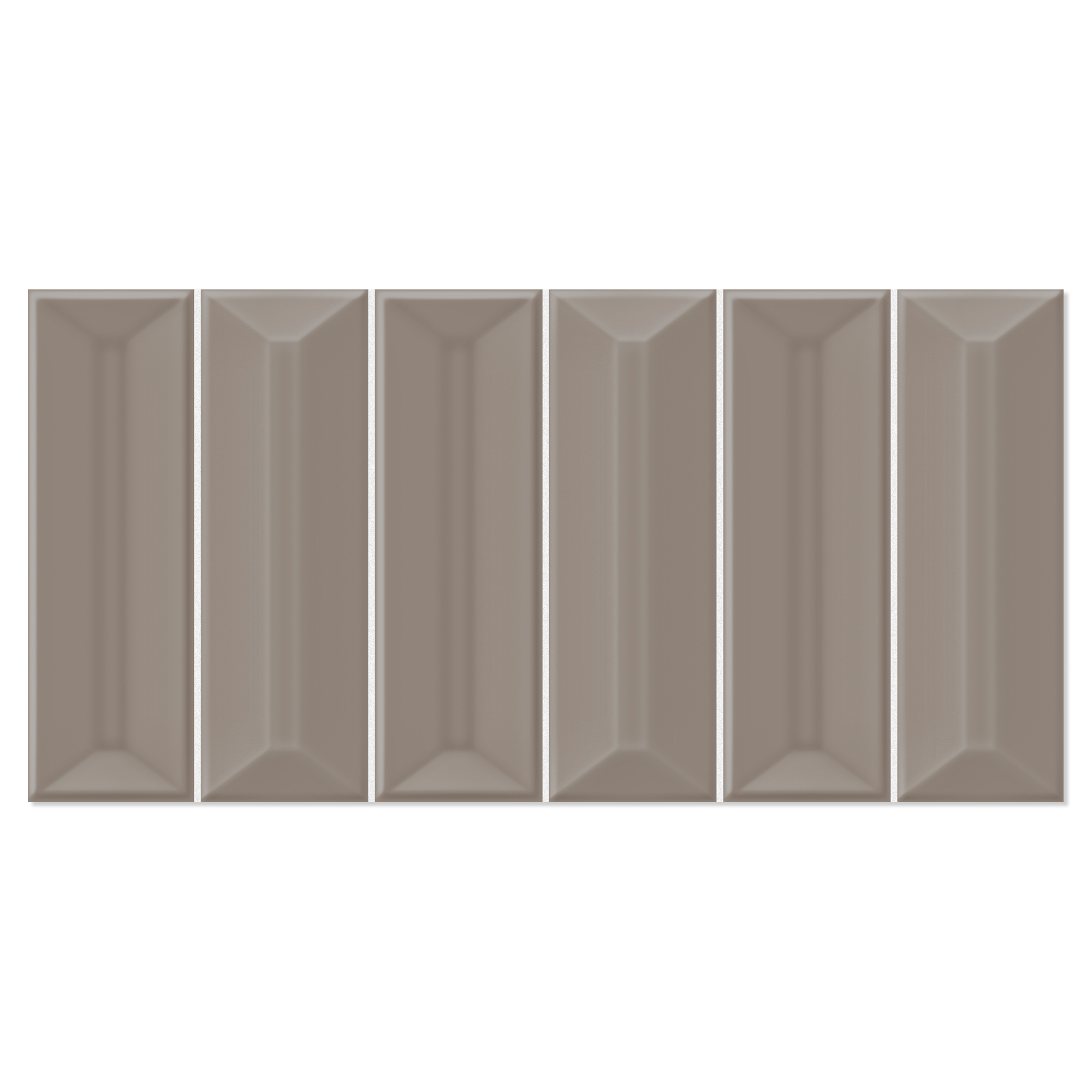 Vægflise Contour Beige Blank-Relief 15x30 cm | Hill Ceramic®