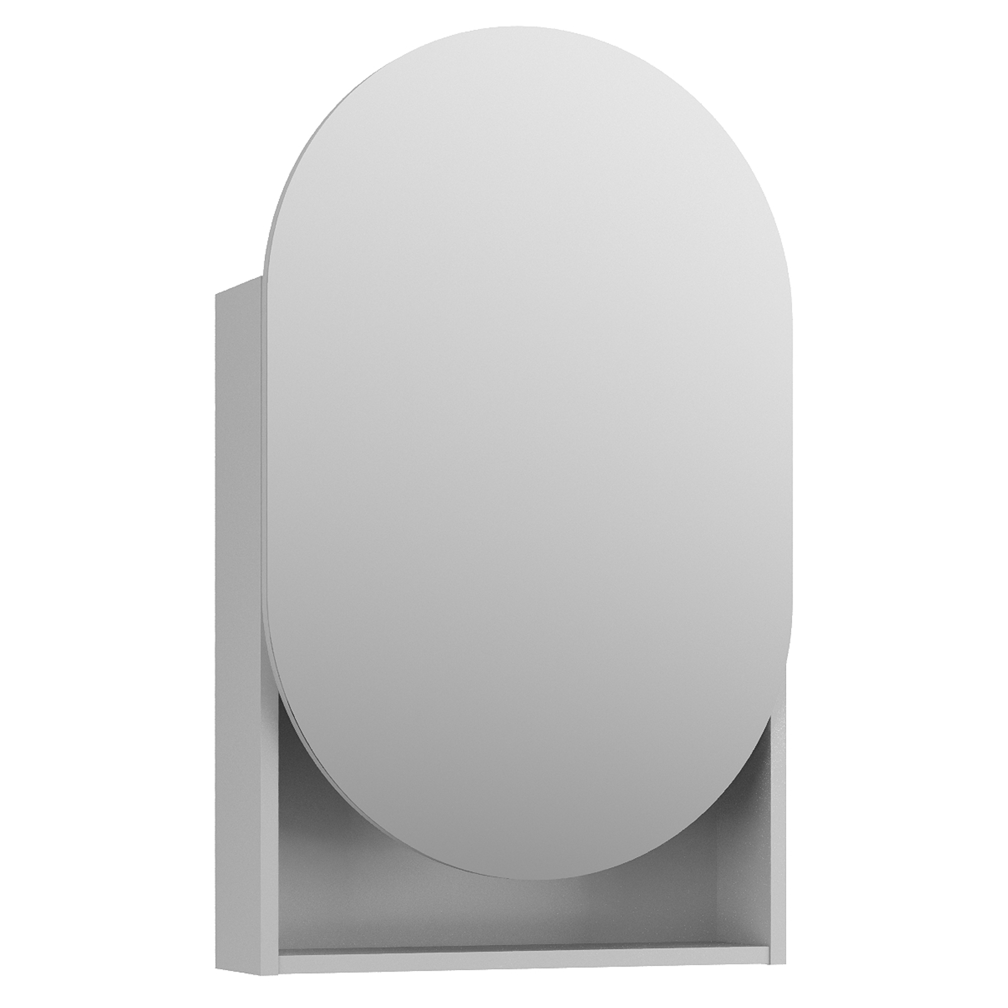 Spejlskab Velar Grå Mat 50 cm | Hill Ceramic®