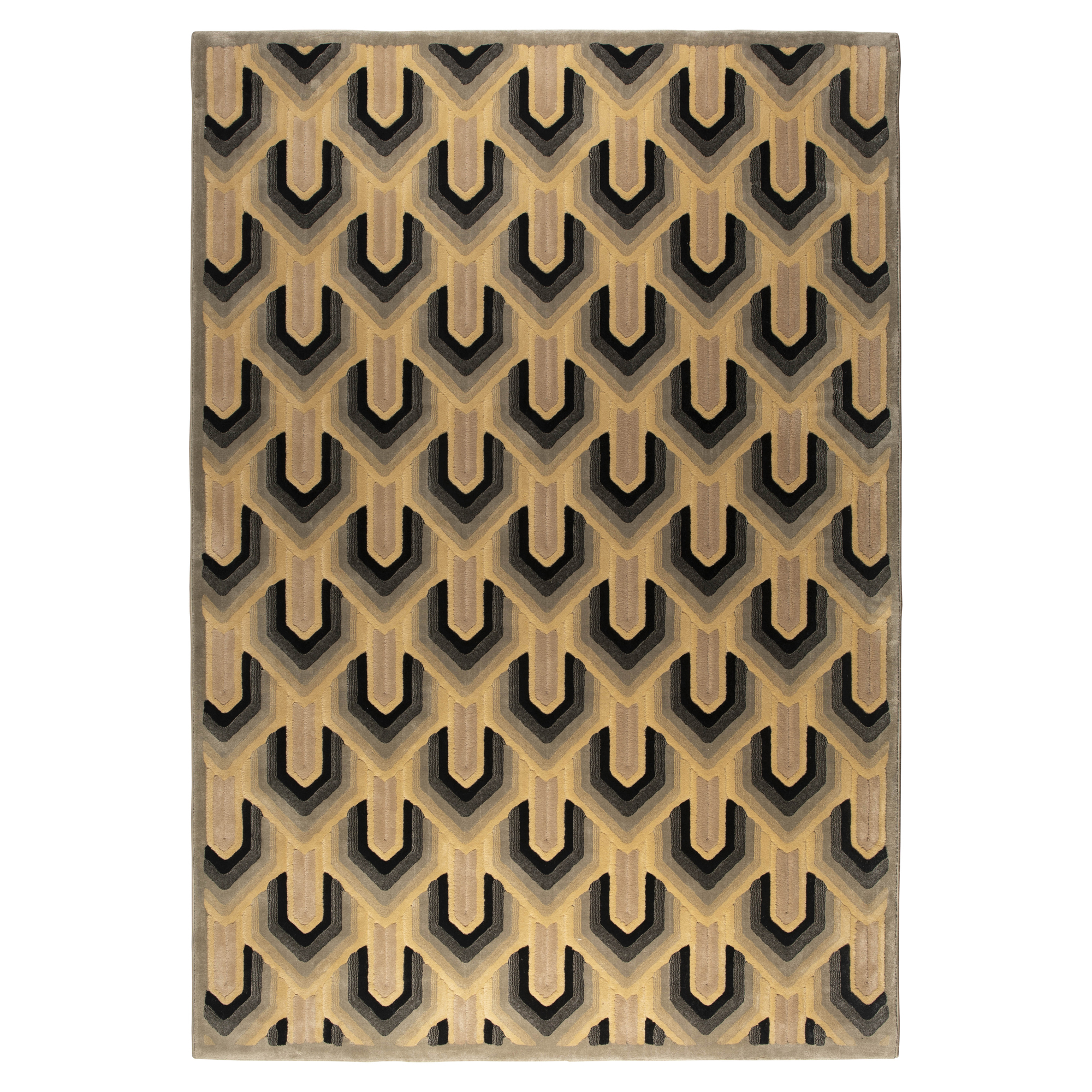 Dutchbone Tæppe 200x290 cm Lockhart Beige, Grøn | Hill Ceramic®