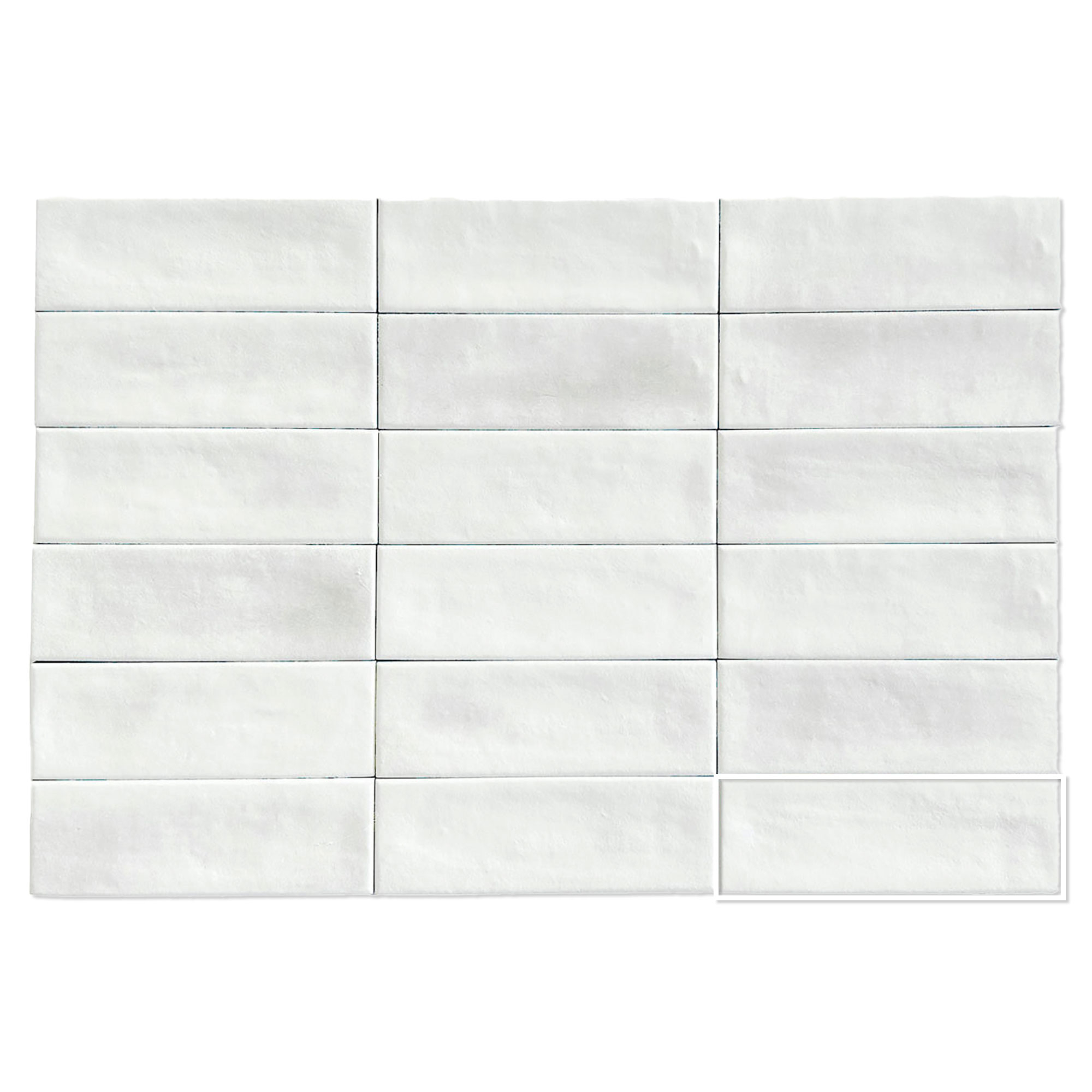 Klinker Mariposa Hvid Mat 5x15 cm | Hill Ceramic®