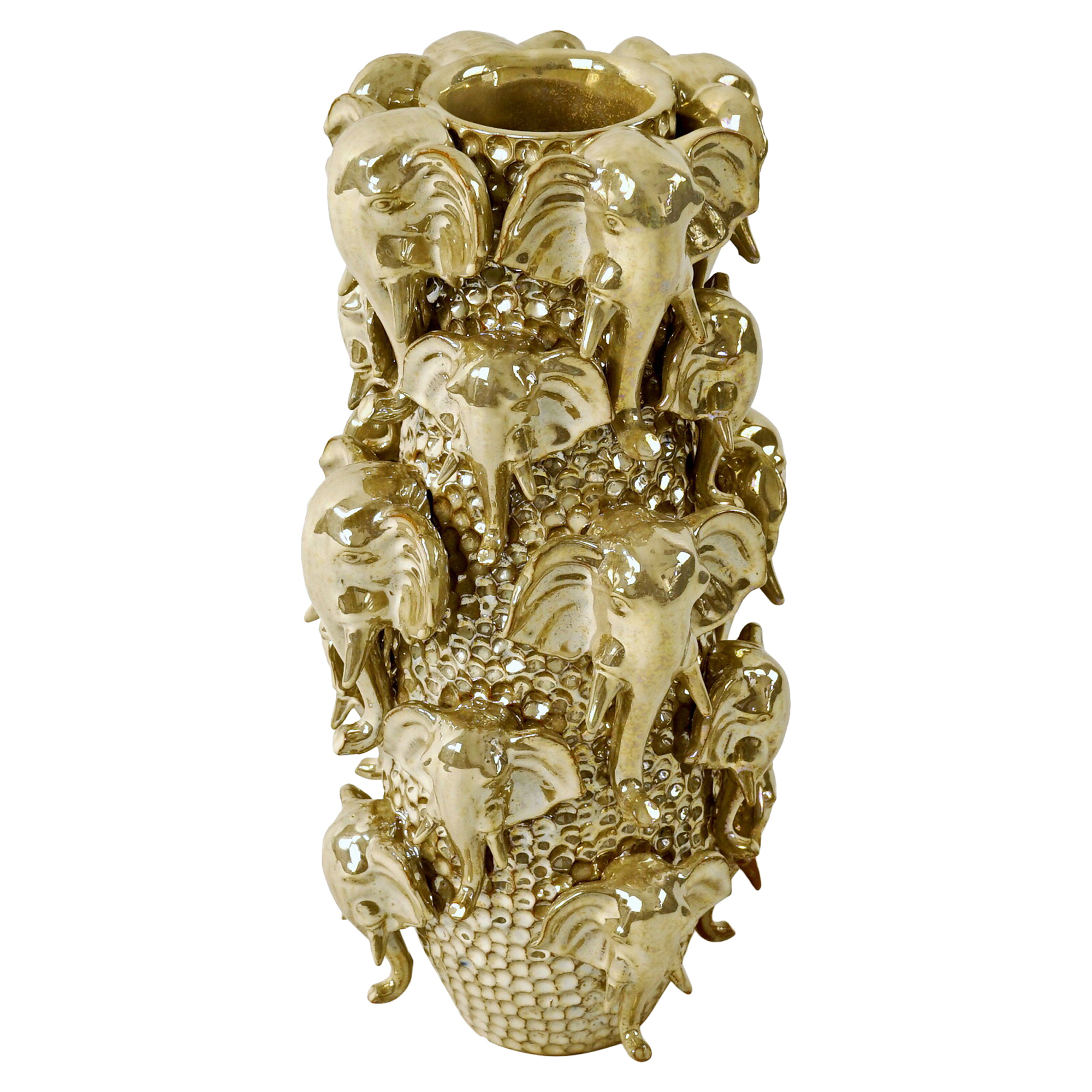 Werner Voss Vase S Jumbo Guld Blank | Hill Ceramic®