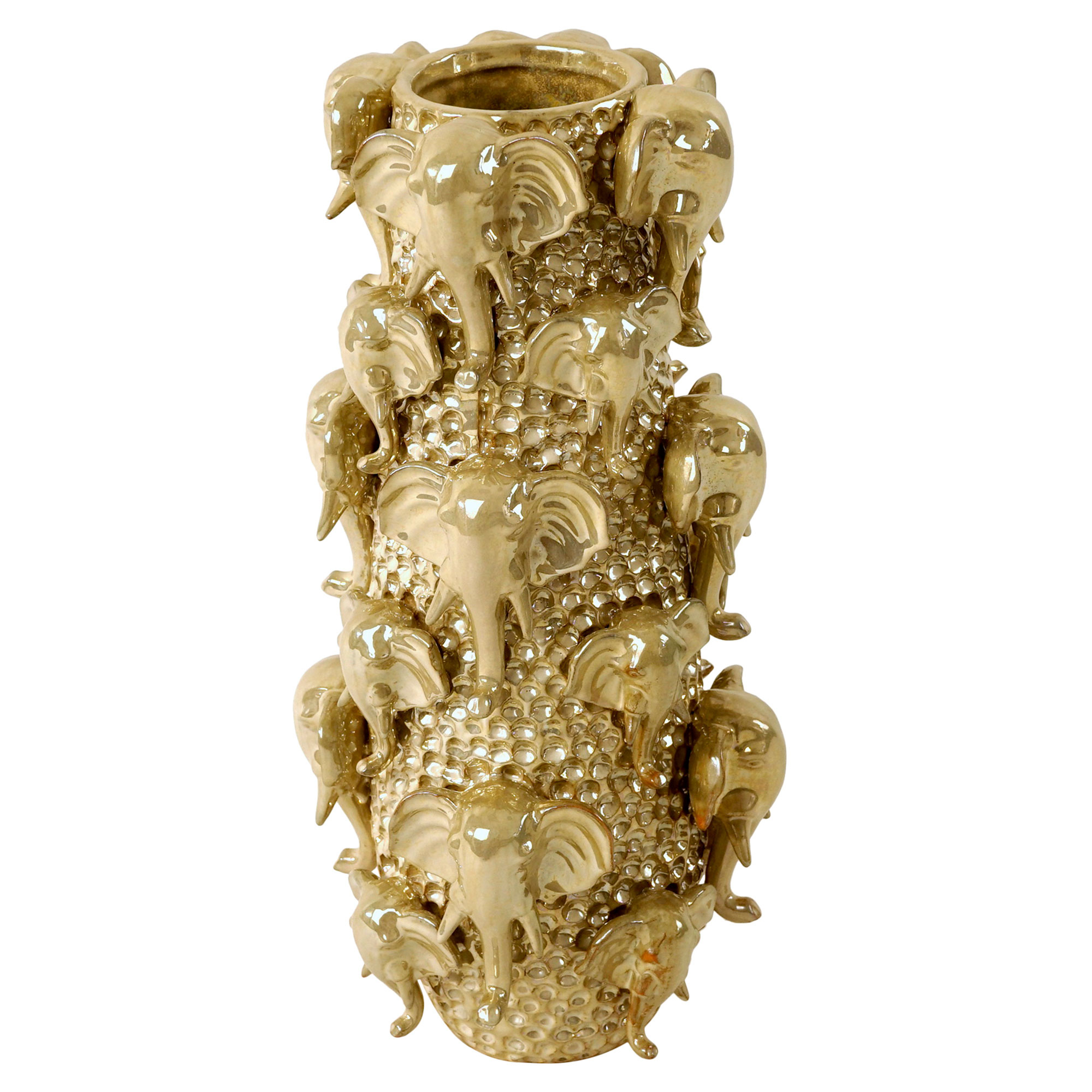 Werner Voss Vase M Jumbo Guld Blank | Hill Ceramic®