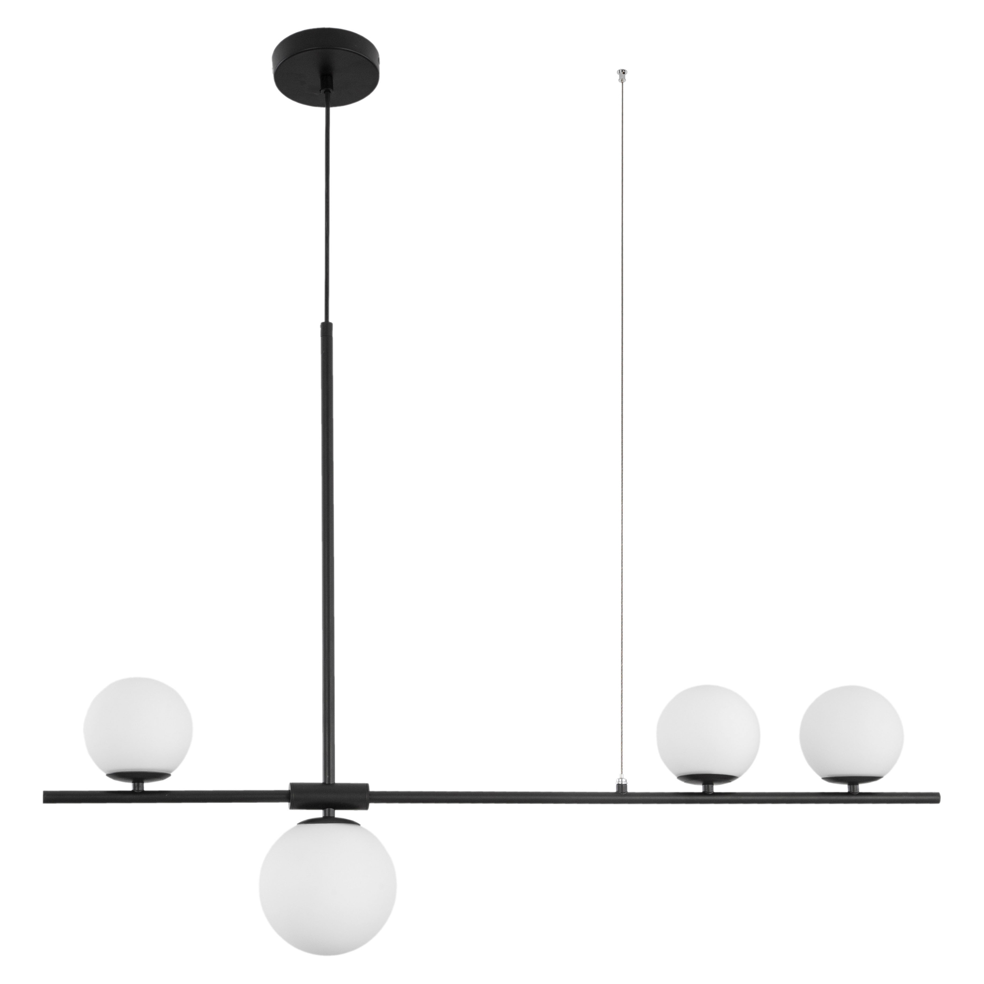 Nova Luce Hængelampe Impero Ny Sort, Hvid 100 cm | Hill Ceramic®