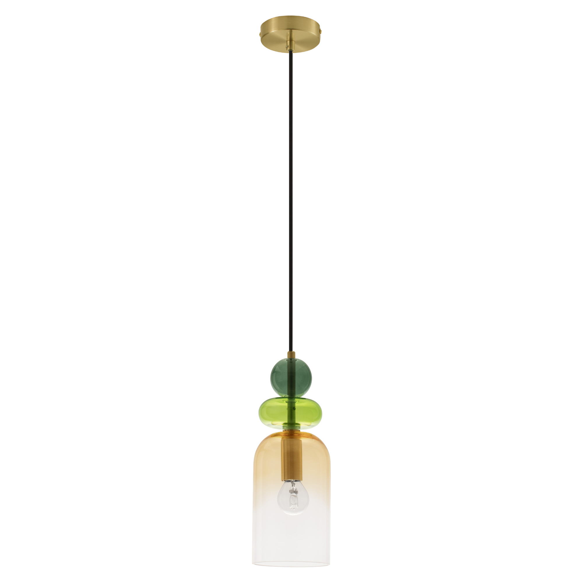 Nova Luce Hængelampe Murano Delta Gul S | Hill Ceramic®