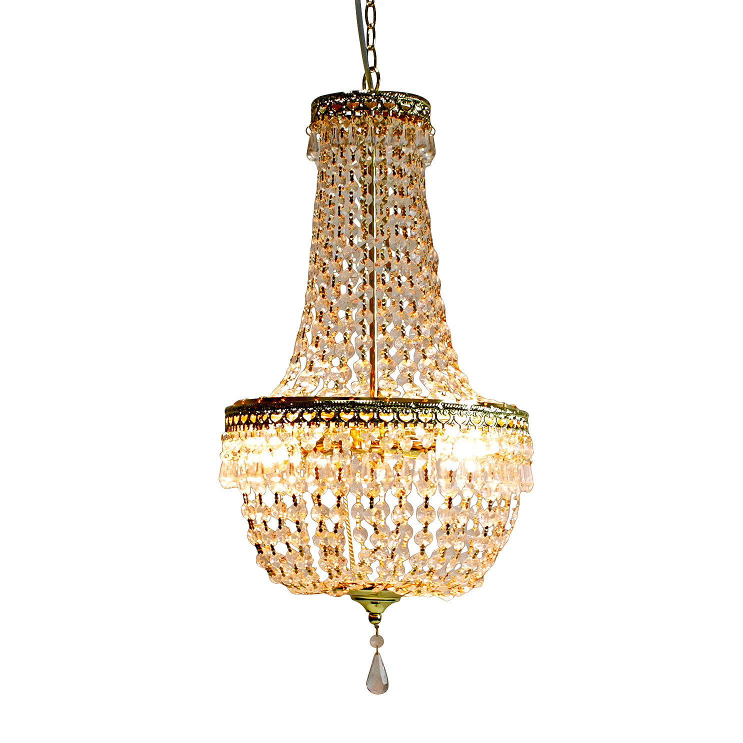 Werner Voss Hængelampe Crystal Clear Guld, Transparent Blank M