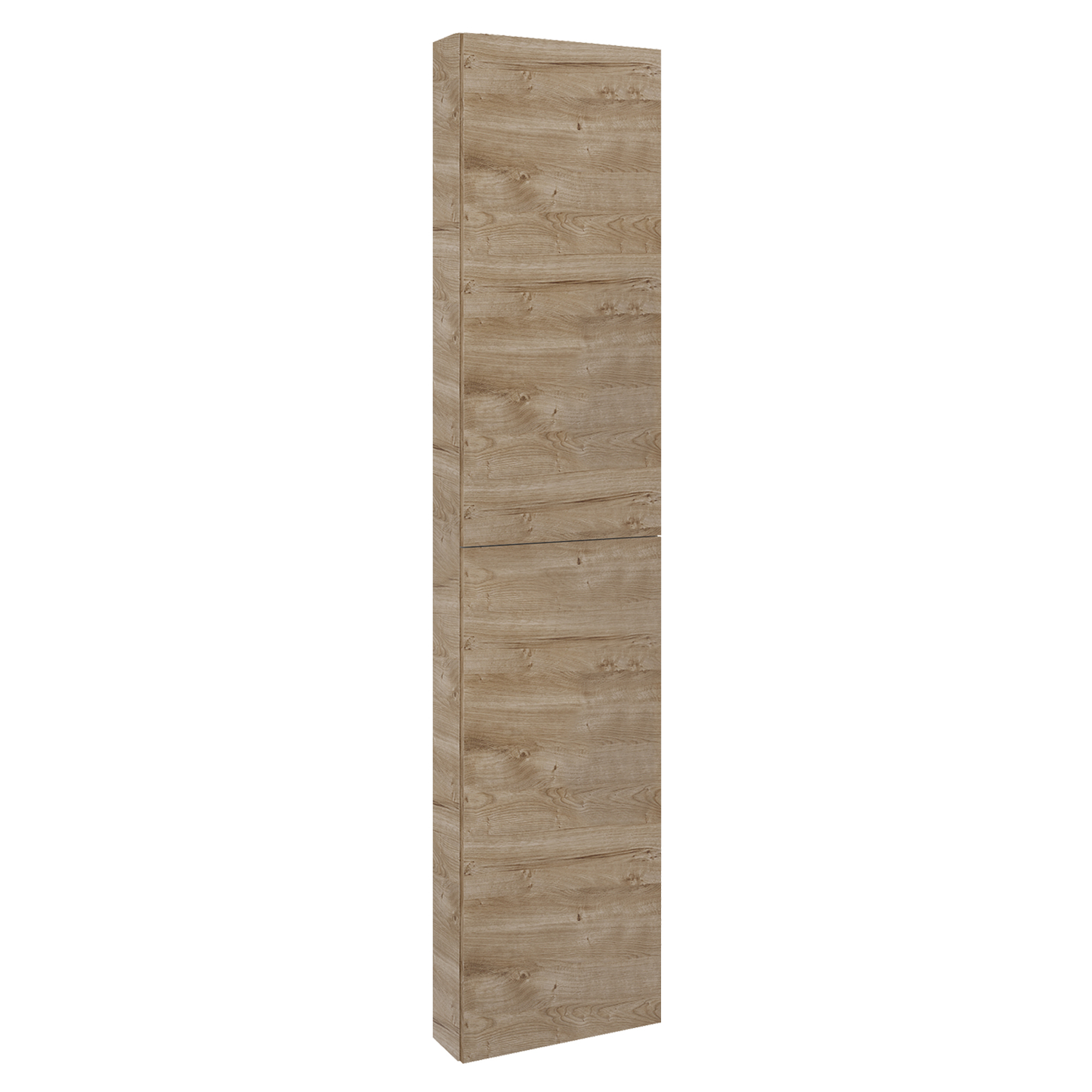 Vægskab Unity med To Døre Eg Træ Mat 40x12.6x180 cm | Hill Ceramic®