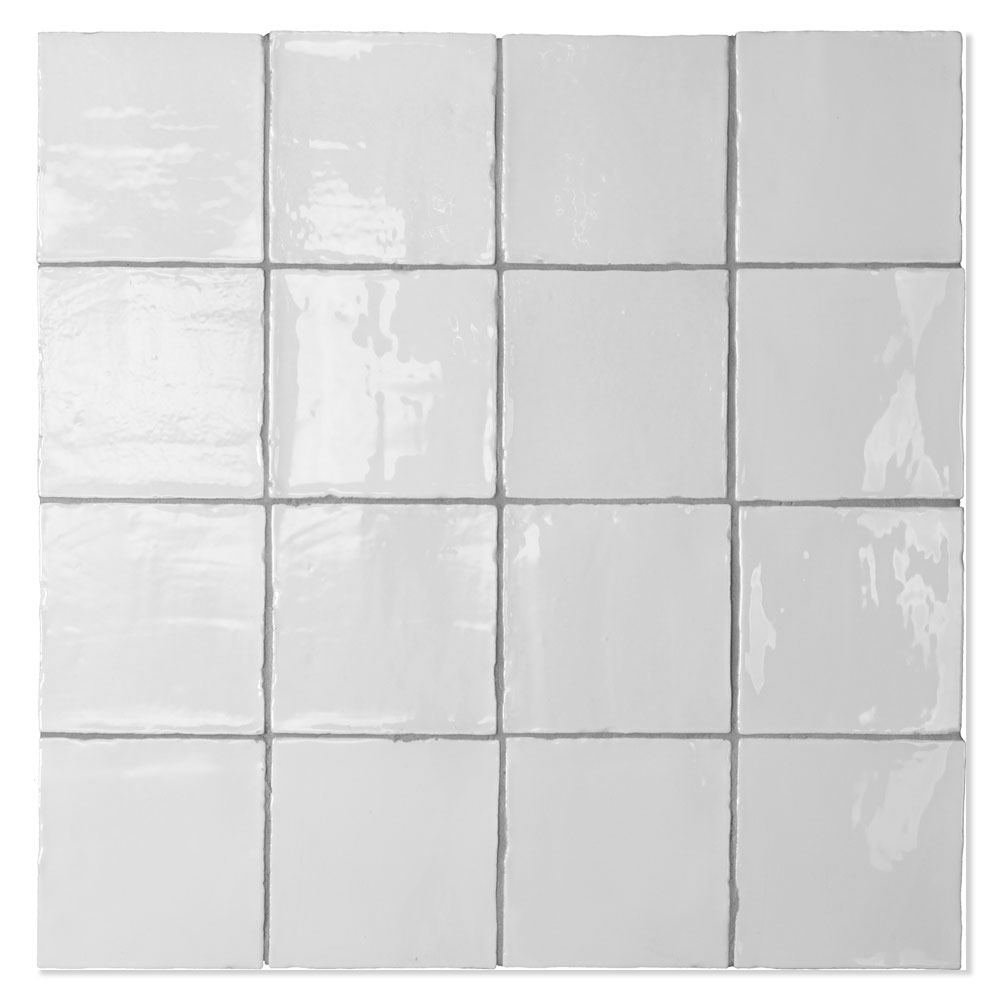Pissano Vægflise Darro Hvid Blank 13x13 cm | Hill Ceramic®