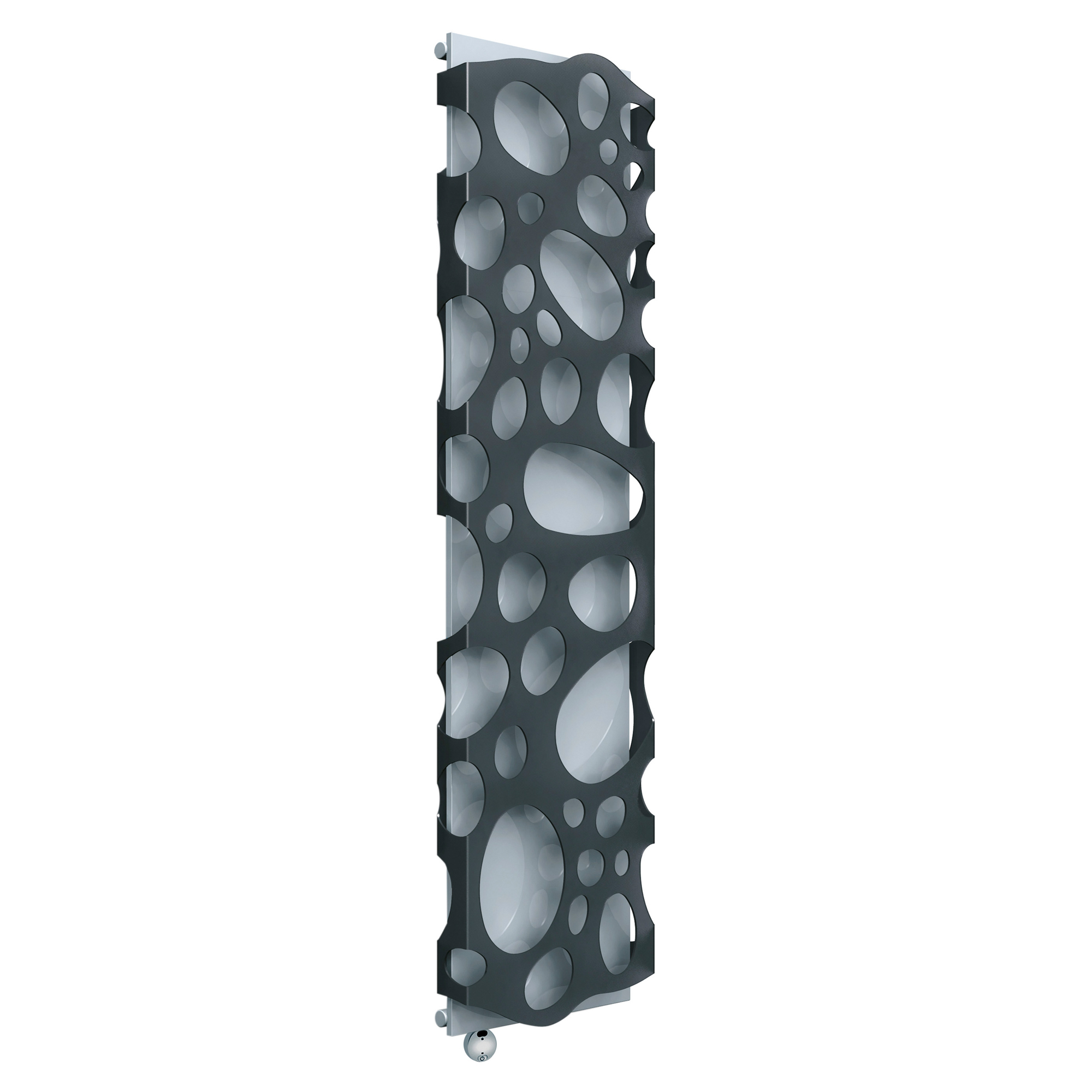 El Radiator 700 W Scuba Lysegrå-Sort | Hill Ceramic®