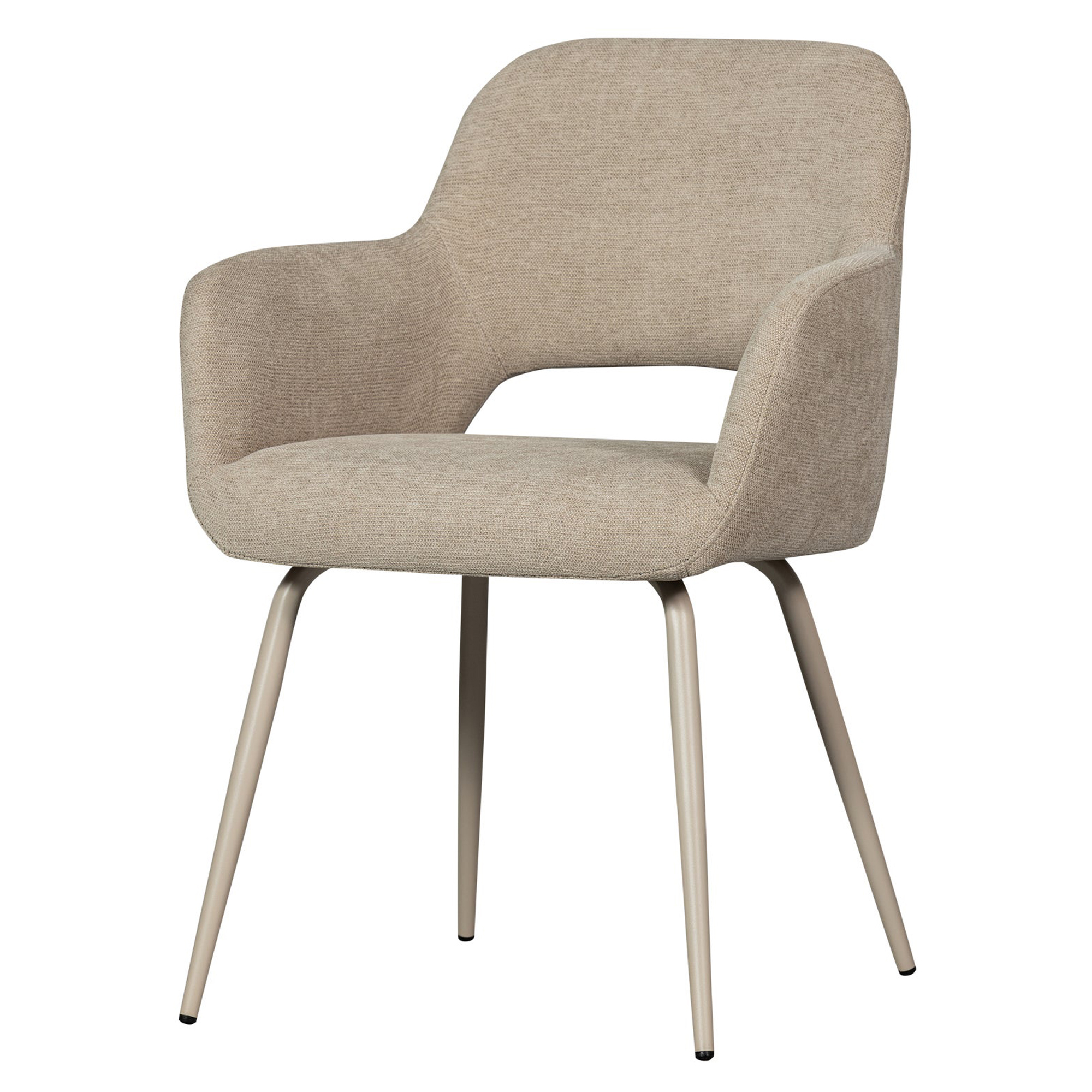 Woood Stol med Armlæn Jenny Beige | Hill Ceramic®