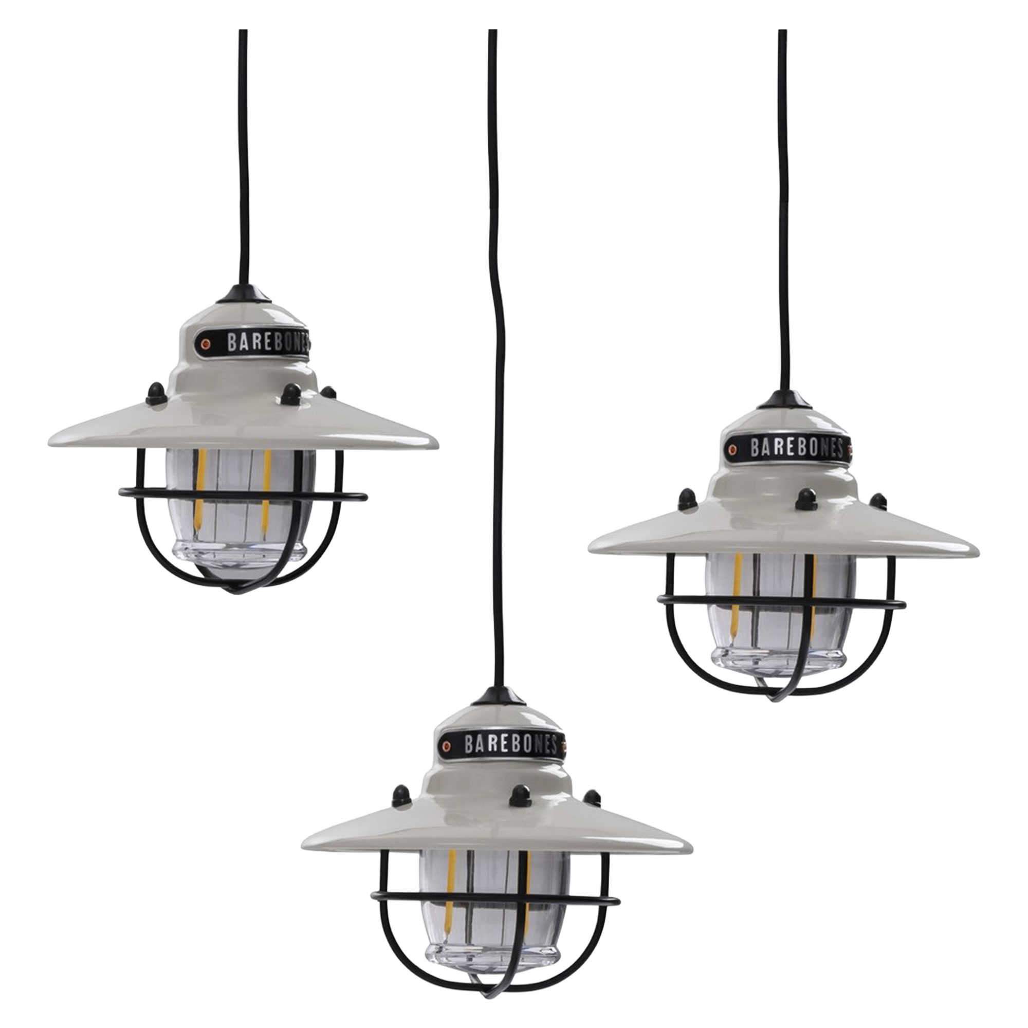 Barebones Hængelampe Trio Edison Hvid | Hill Ceramic®