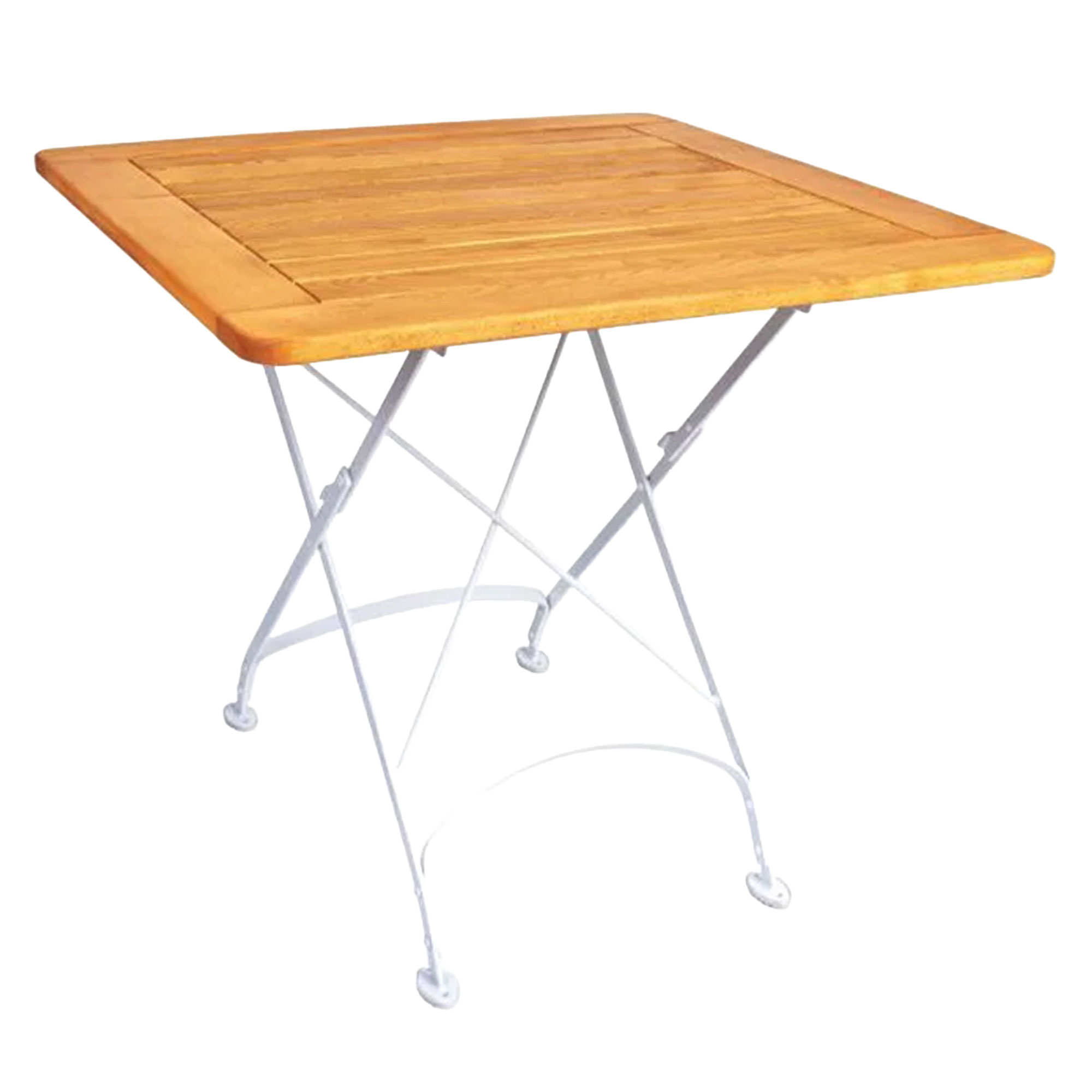 Udendørsbord Arvex Træ, Hvid 80x80 cm med Ramme | Hill Ceramic®