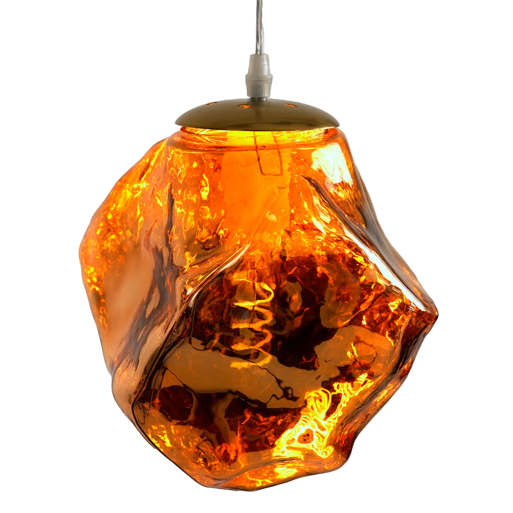 Werner Voss Hængelampe Prisma Orange Blank | Hill Ceramic®