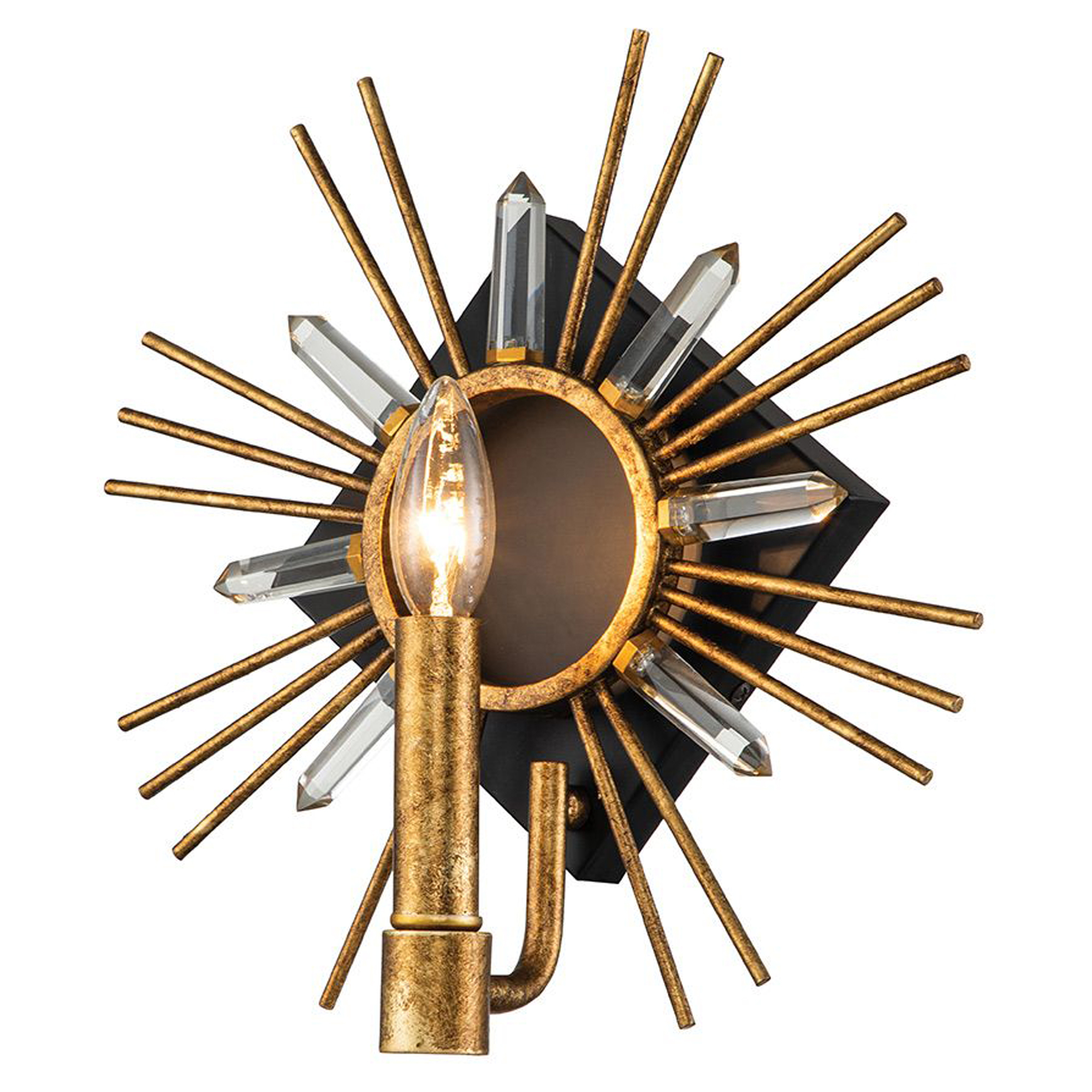 Gilded Nola Væglampe Sun King Guld | Hill Ceramic®