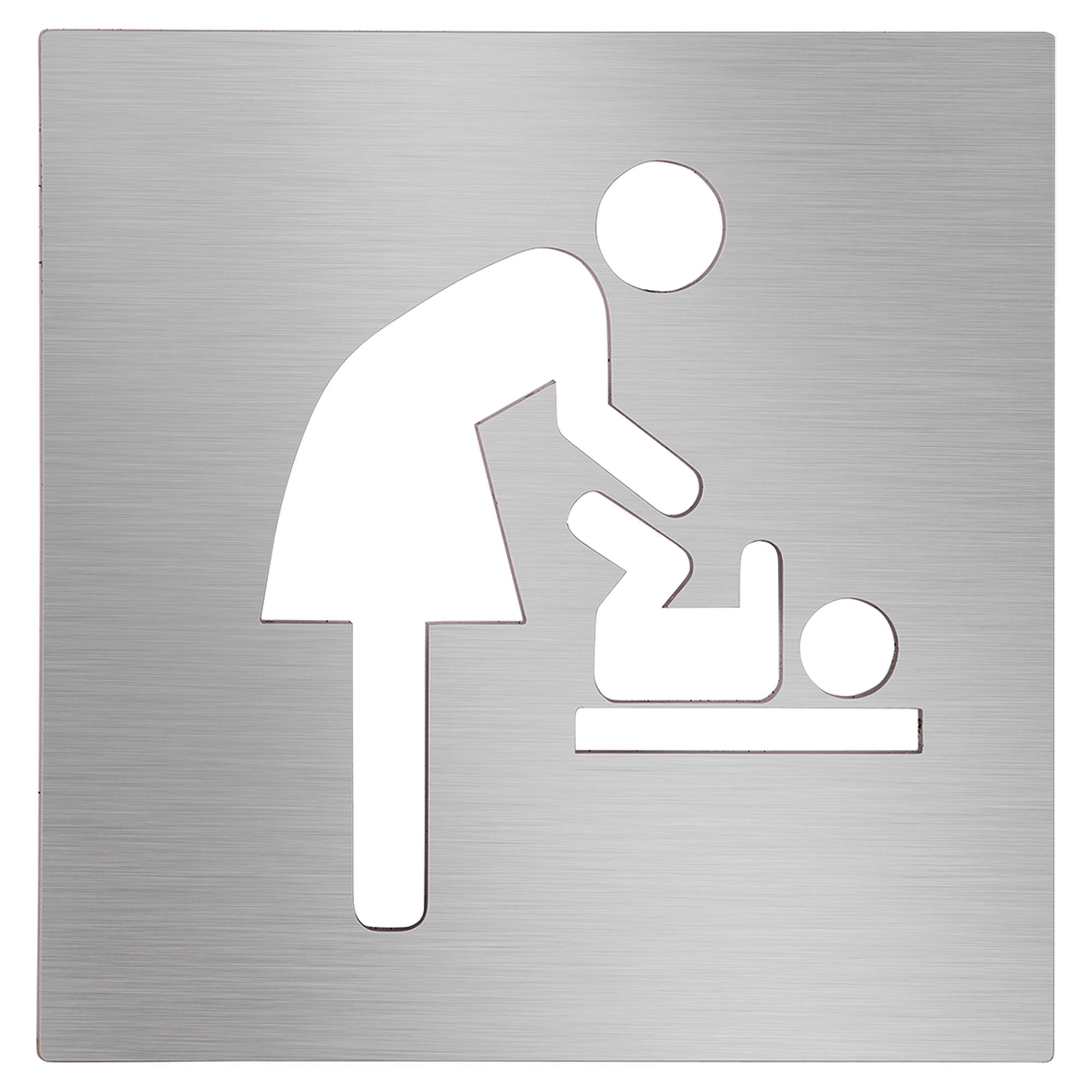 Stellerum Piktogram 12x12 cm Krom Mat | Hill Ceramic®